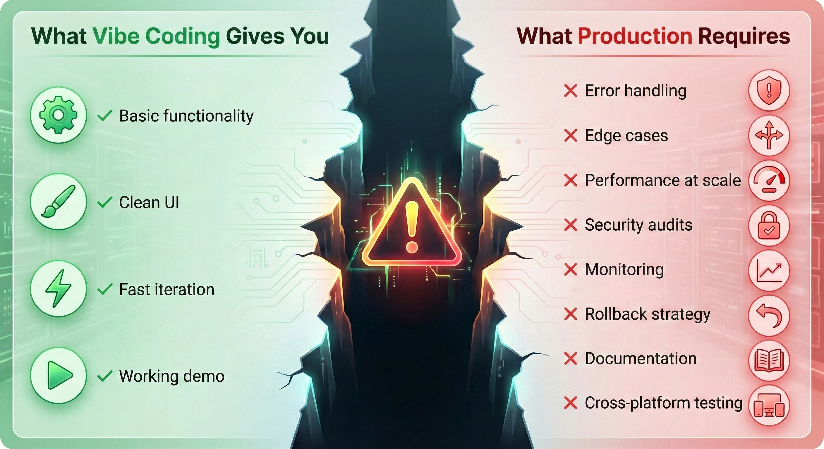 Vibe Coding to Production: Why 73% Fail & How to Ship Safely